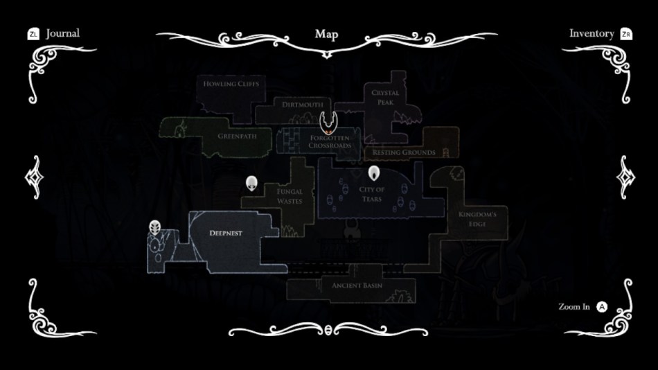 The beauty of map reading in Hollow Knight – Bits & Pieces